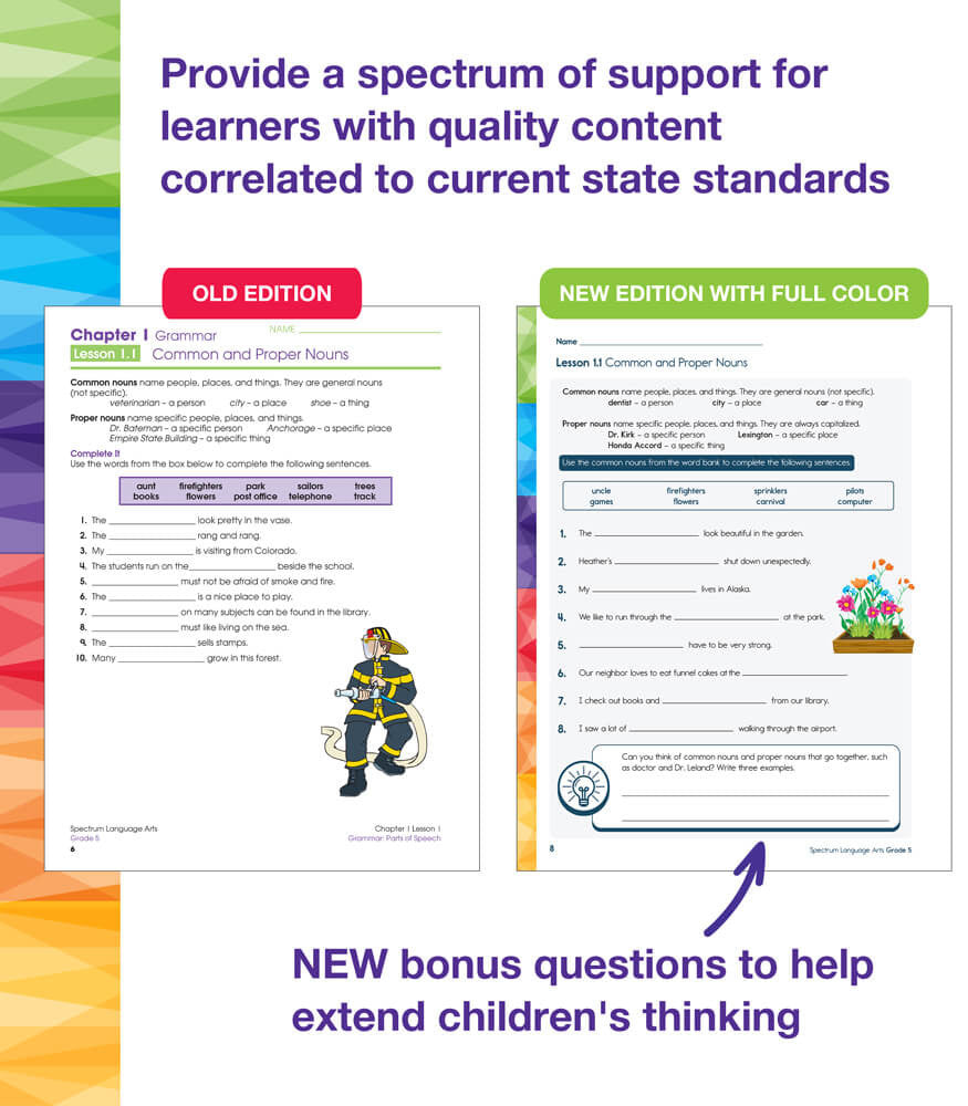 Spectrum Language Arts Grade 5 (2024) — Wiz Kids