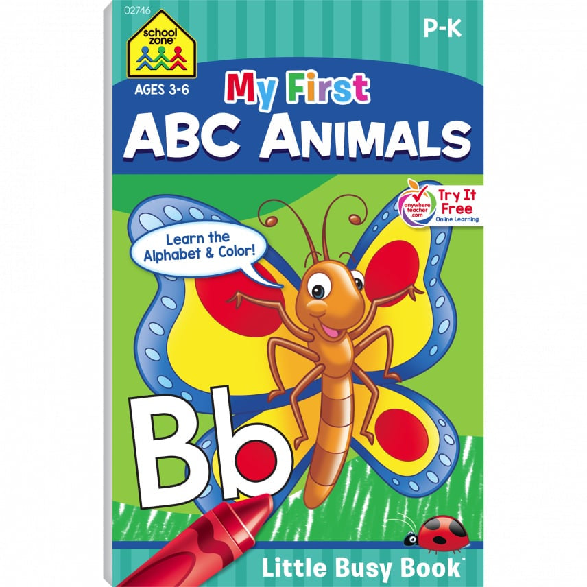 Little Busy Book - My First ABC Animals P-K — Wiz Kids