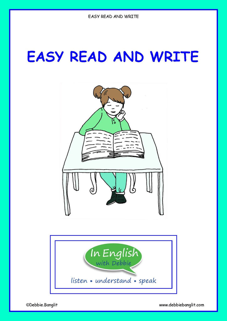 In English - Easy Read and Write Booklet — Wiz Kids