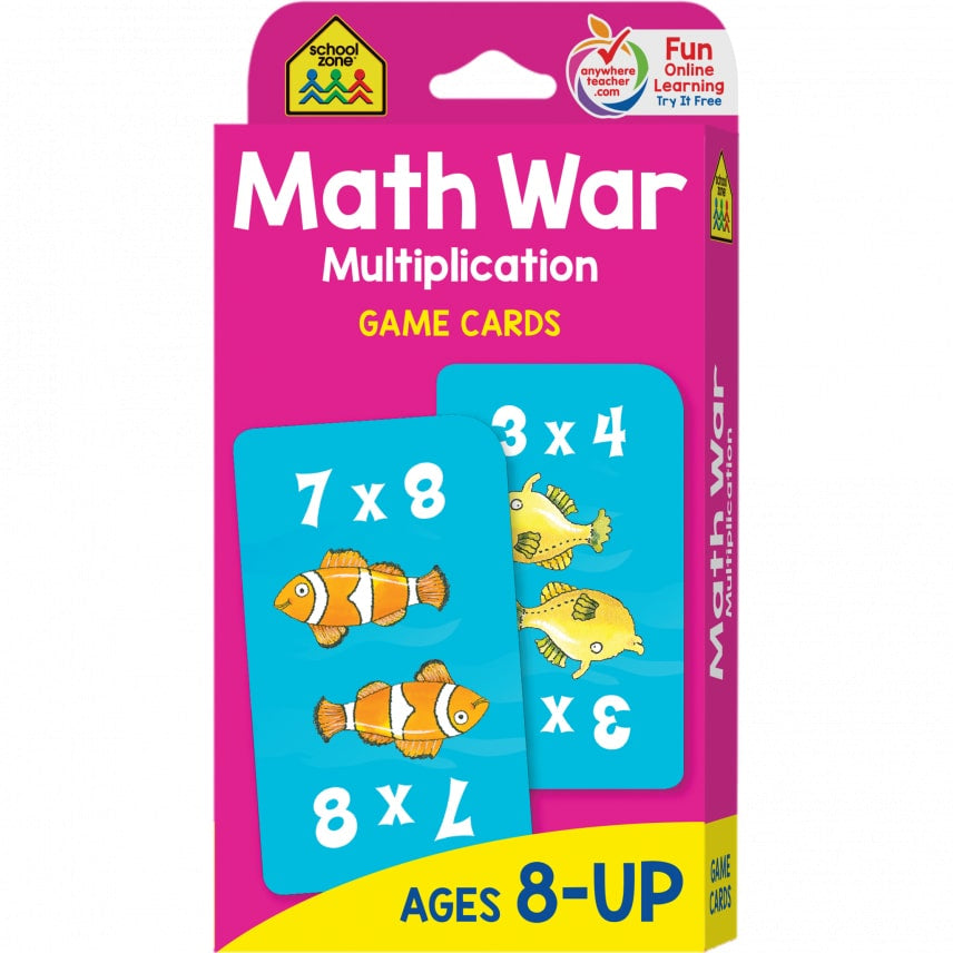 SZ - Flash Cards - Math War Multiplication Game Cards — Wiz Kids